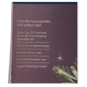 General Electric | Holiday | 5 Snowflake Icicle Style Lights Random ...